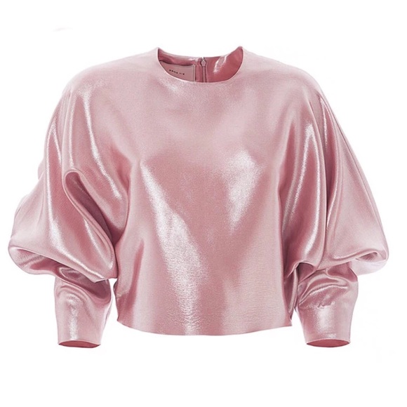 Tops | Metallic Pink Touch Of Disco Fun Top | Poshmark